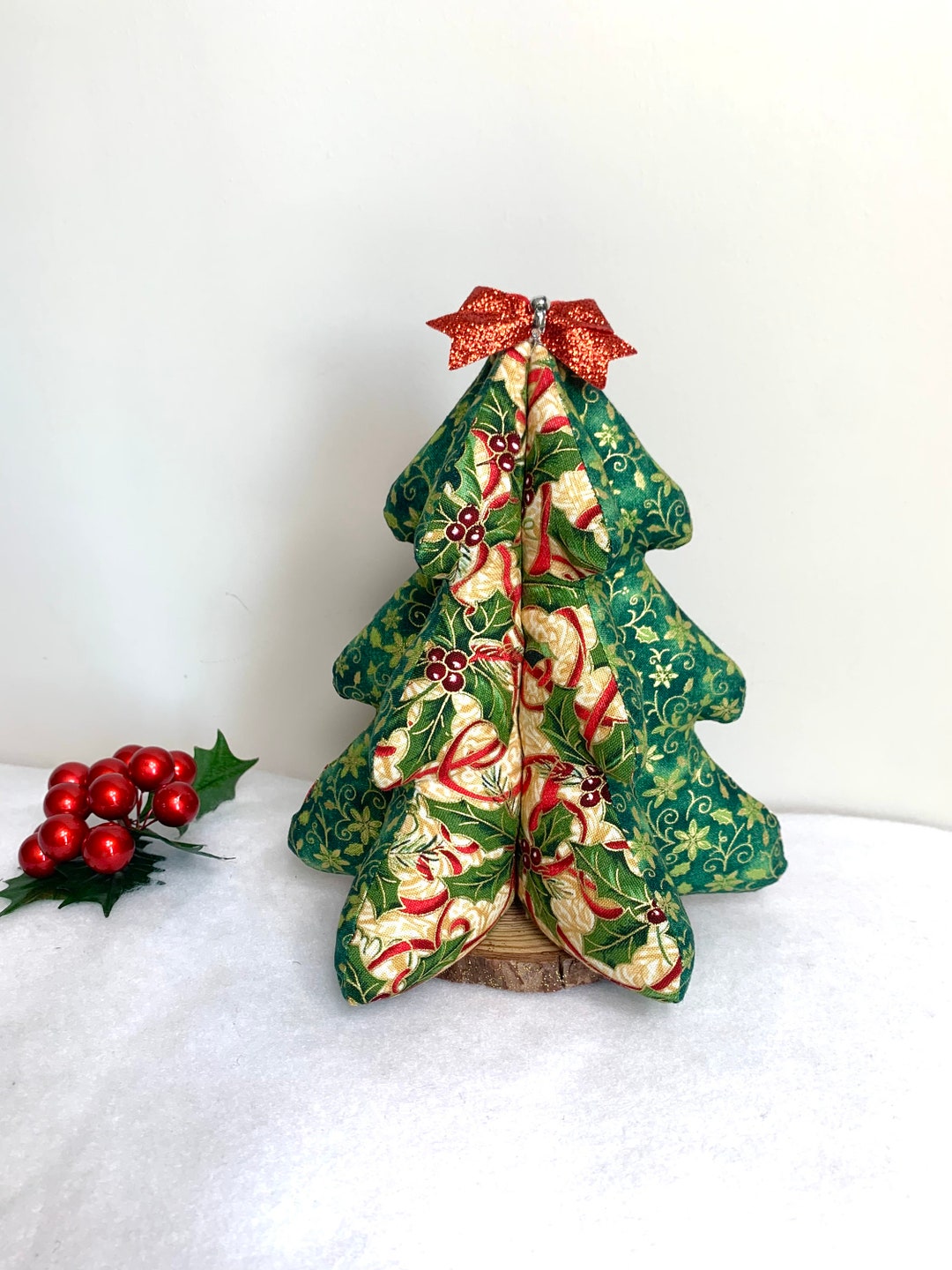 Made to Order Christmas Fabric Tree, Christmas Ornaments, Christmas ...
