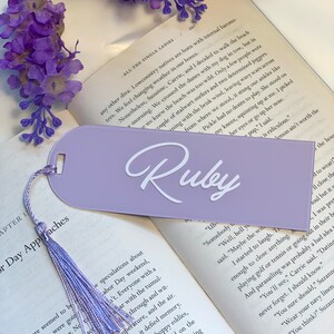 Personalized Bookmark Gift, Acrylic Bookmark, Custom Name Bookmark ...