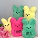 Personalized Plush Bunny, Inspired Peep Bunny, Personalized Peep ...