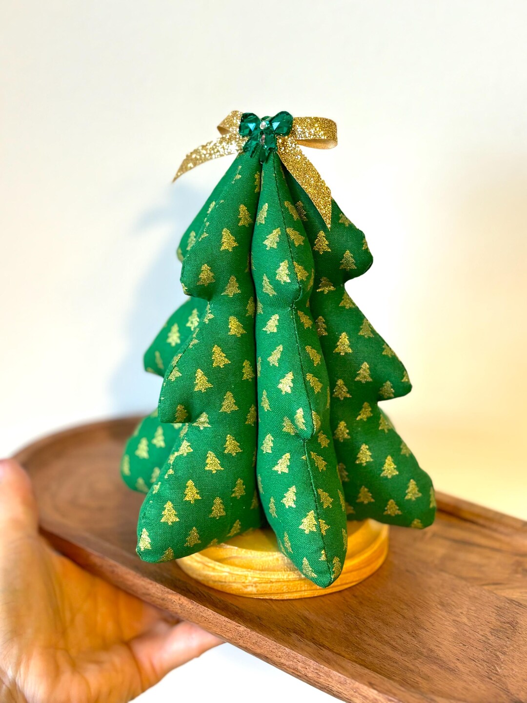 Stuffed Christmas Tree, Tabletop Centerpiece, Christmas Ornaments ...
