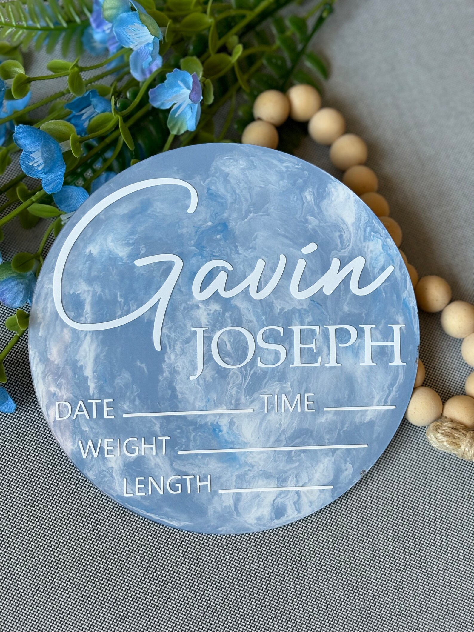 Acrylic Baby Name Sign: Birth Announcement Photo Prop - Etsy