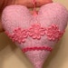 Handmade Pink Heart Ornament Valentine Heart Romantic Gift - Etsy