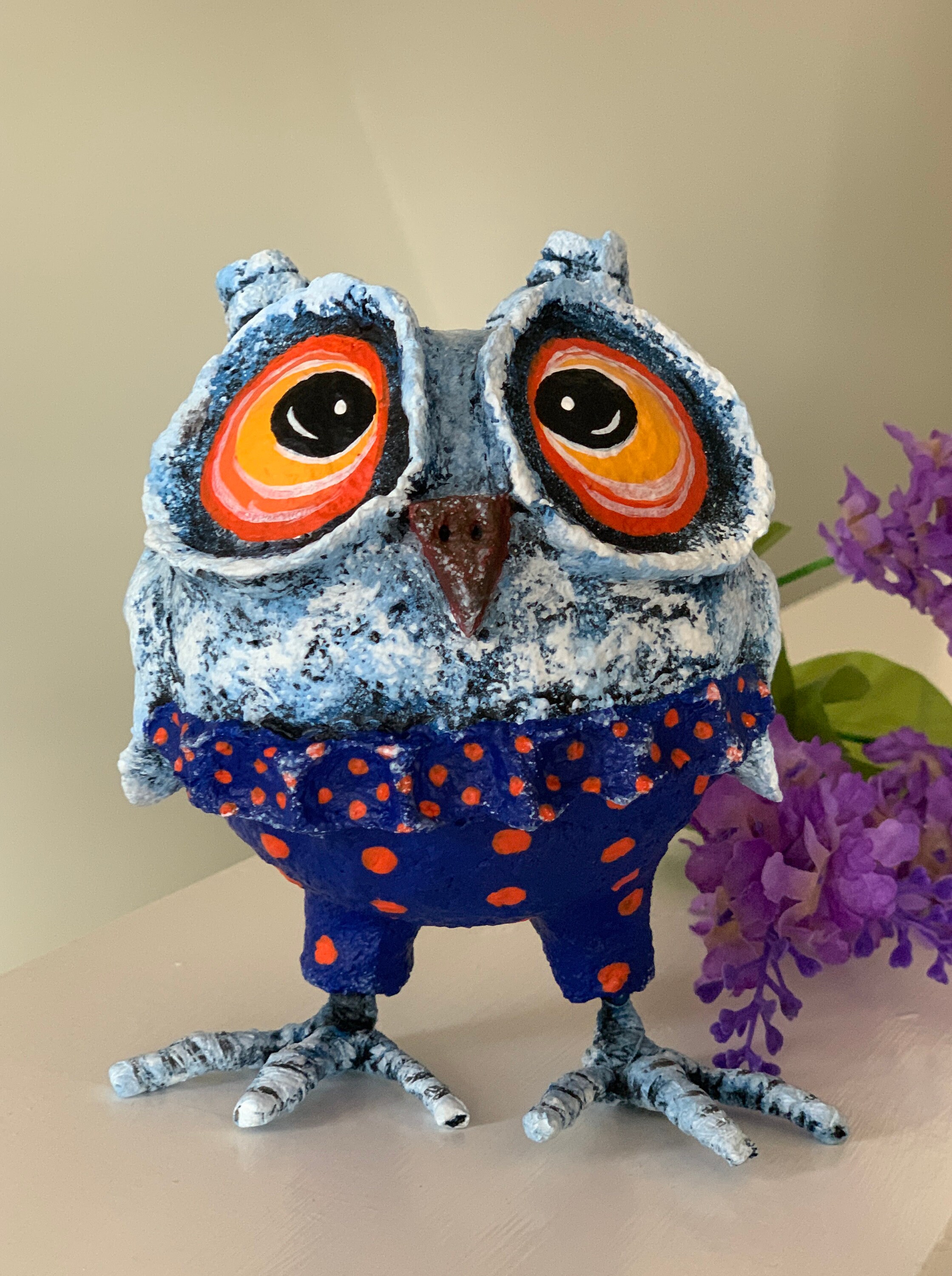 Made to Order Paper-mache Owl Funny Owlet Papier-mache Owl - Etsy
