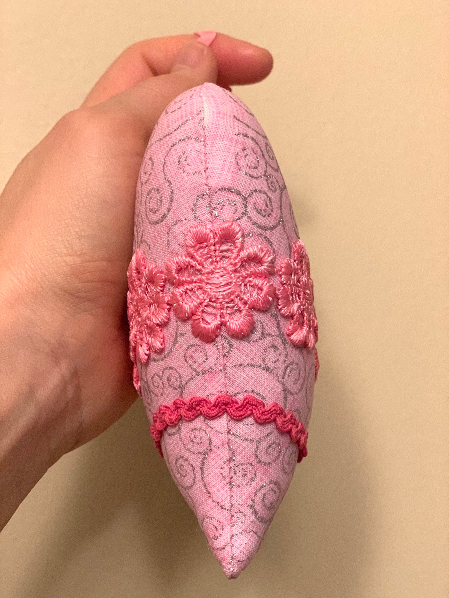 Handmade Pink Heart Ornament Valentine Heart Romantic Gift - Etsy