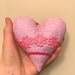 Handmade Pink Heart Ornament Valentine Heart Romantic Gift - Etsy