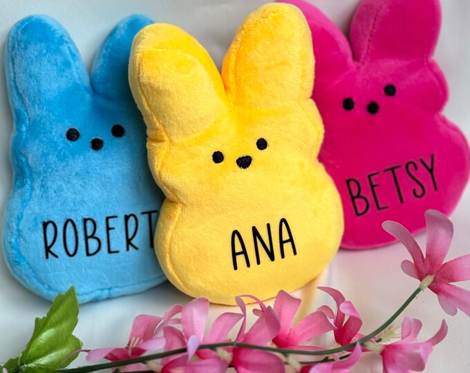 Personalized Plush Bunny, Inspired Peep Bunny, Personalized Peep ...