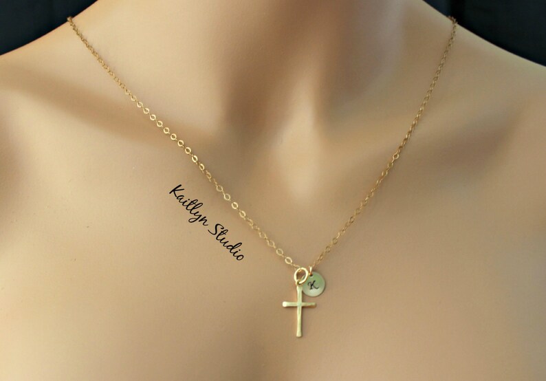 Sterling Silver Cross Necklace Delicate Cross Simple Daily - Etsy