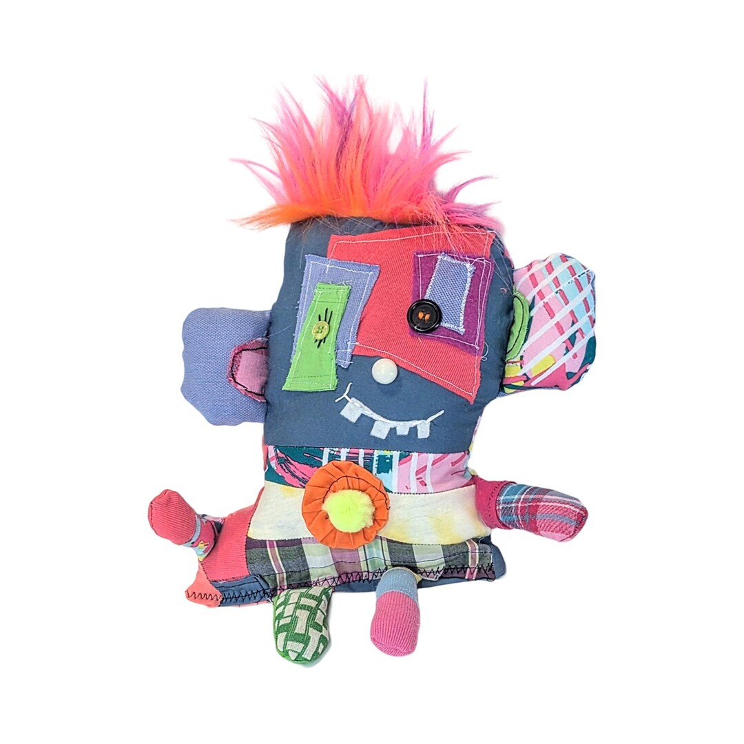 Stuffed Monster Doll Gift Boy or Girl Plush Zombie Stuffie Hand Sewn ...