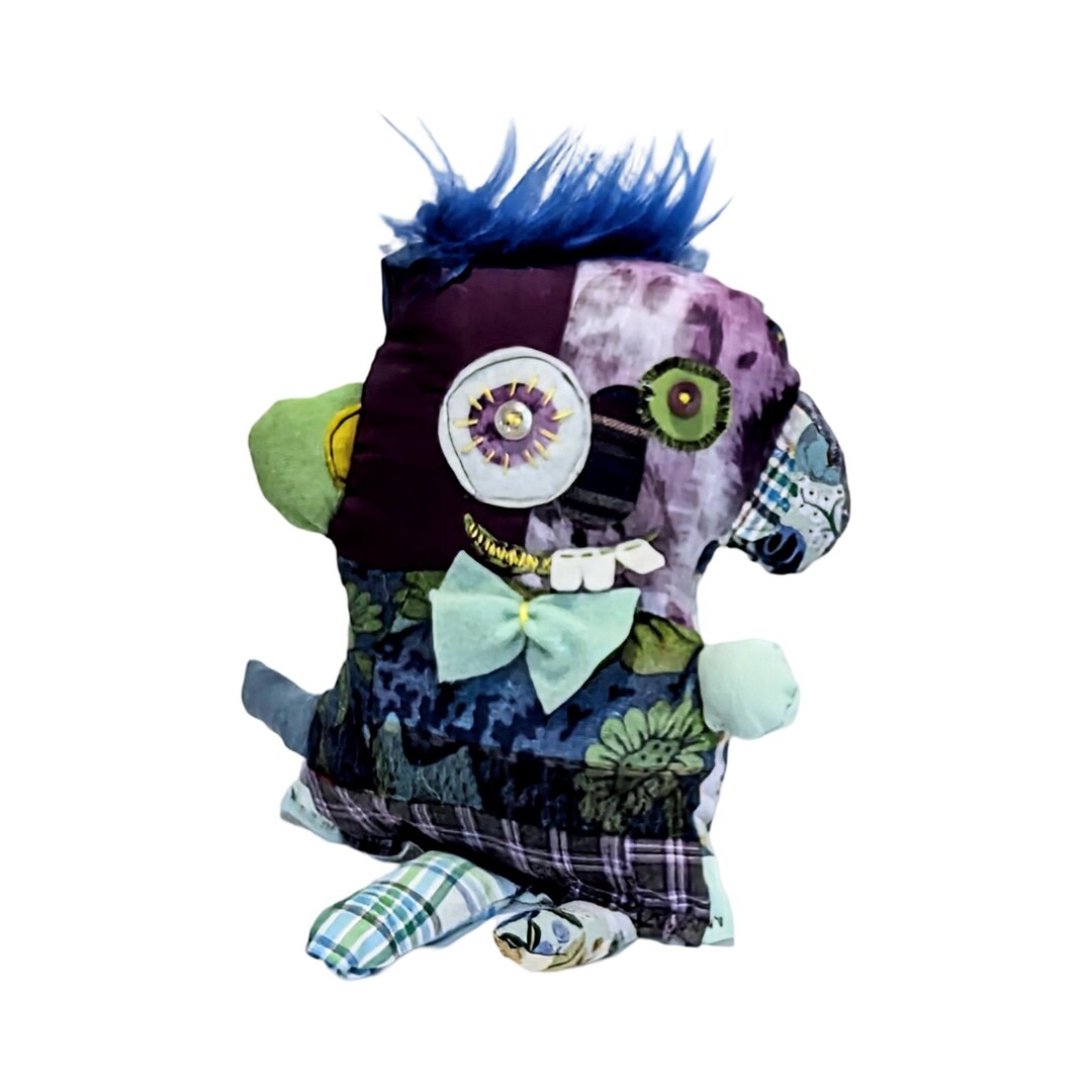 Purple Blue Monster Stuffed Plush Doll Birthday Boy Girl Adult Teen Kid ...