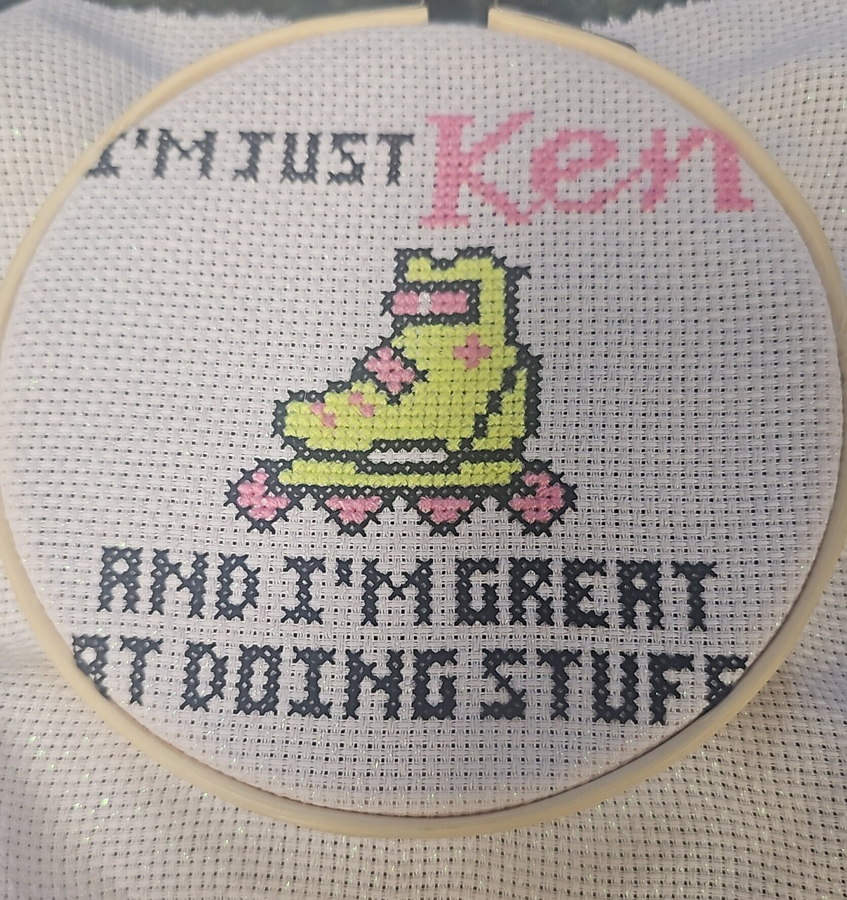 Cross Stitch Pattern Barbie I'm Just Ken Rollerblade - Etsy