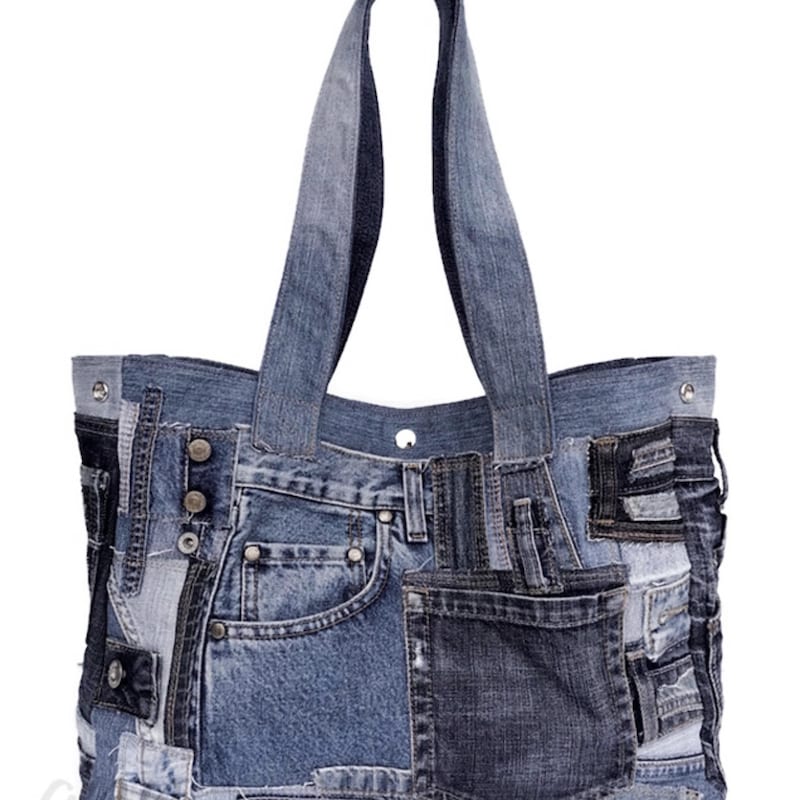 Blue Jean Purse - Etsy