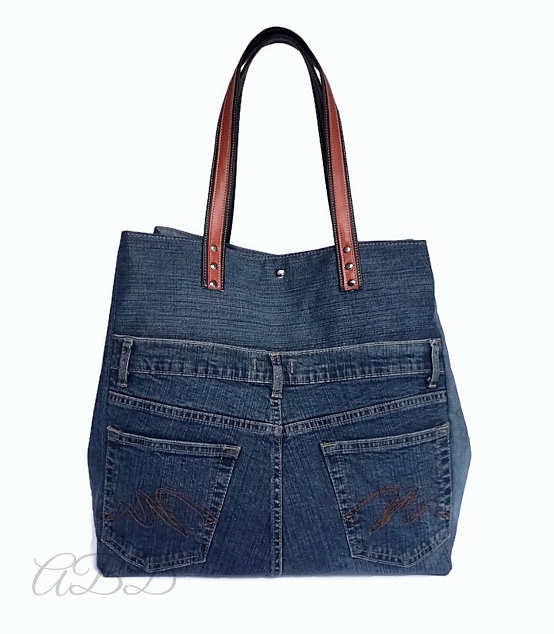 Large Denim Bag Large Bohemian Bag Bohemian Handbag Unique - Etsy