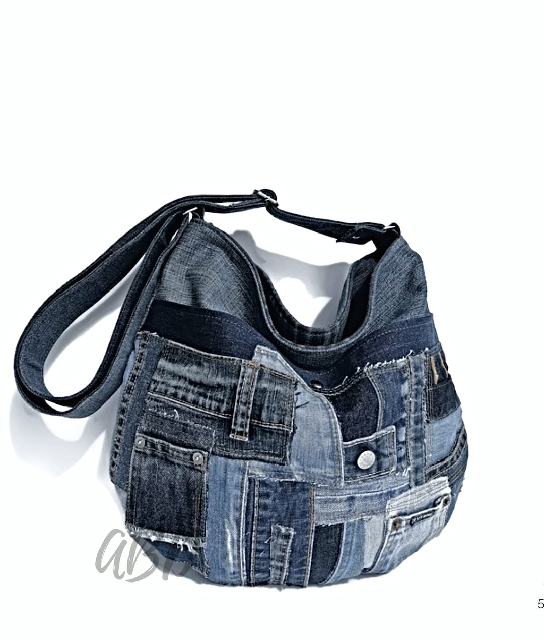 Recycled Jeans Bag Denim Bag Jeans Handbag Denim Handbag Jeans Bag ...