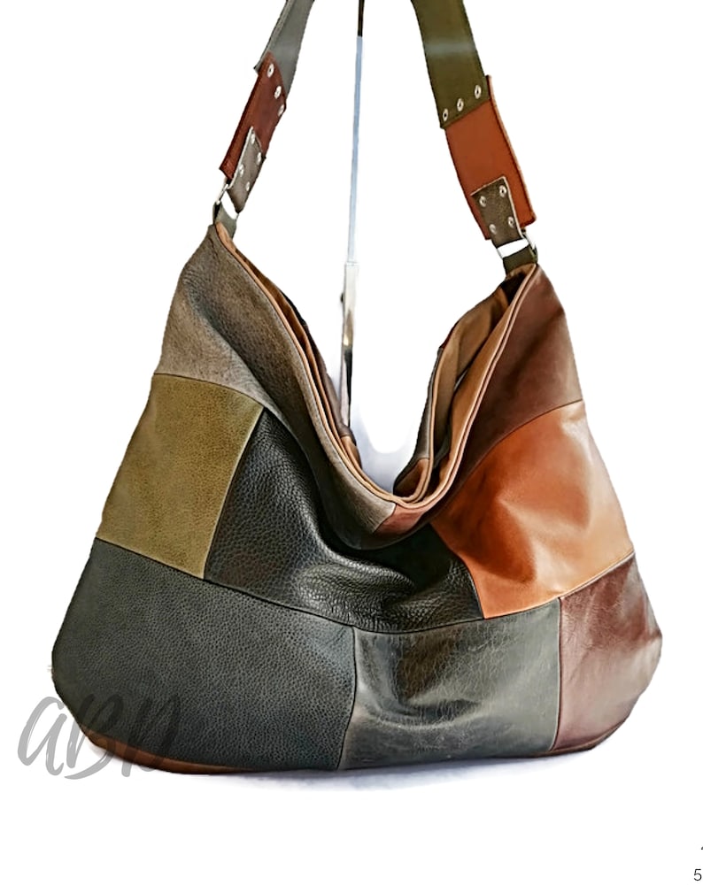 Leather Hobo Bag Leather Shoulder Bag Slouchy Hobo Bag - Etsy