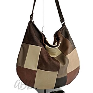 Leather Hobo Bag, Leather Shoulder Bag, Slouchy Hobo Bag, Leather ...