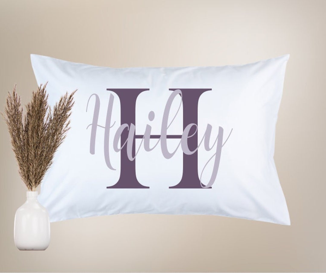 Girls Monogram Pillow/custom Pillowcase/personalized Pillow/pillowcase ...