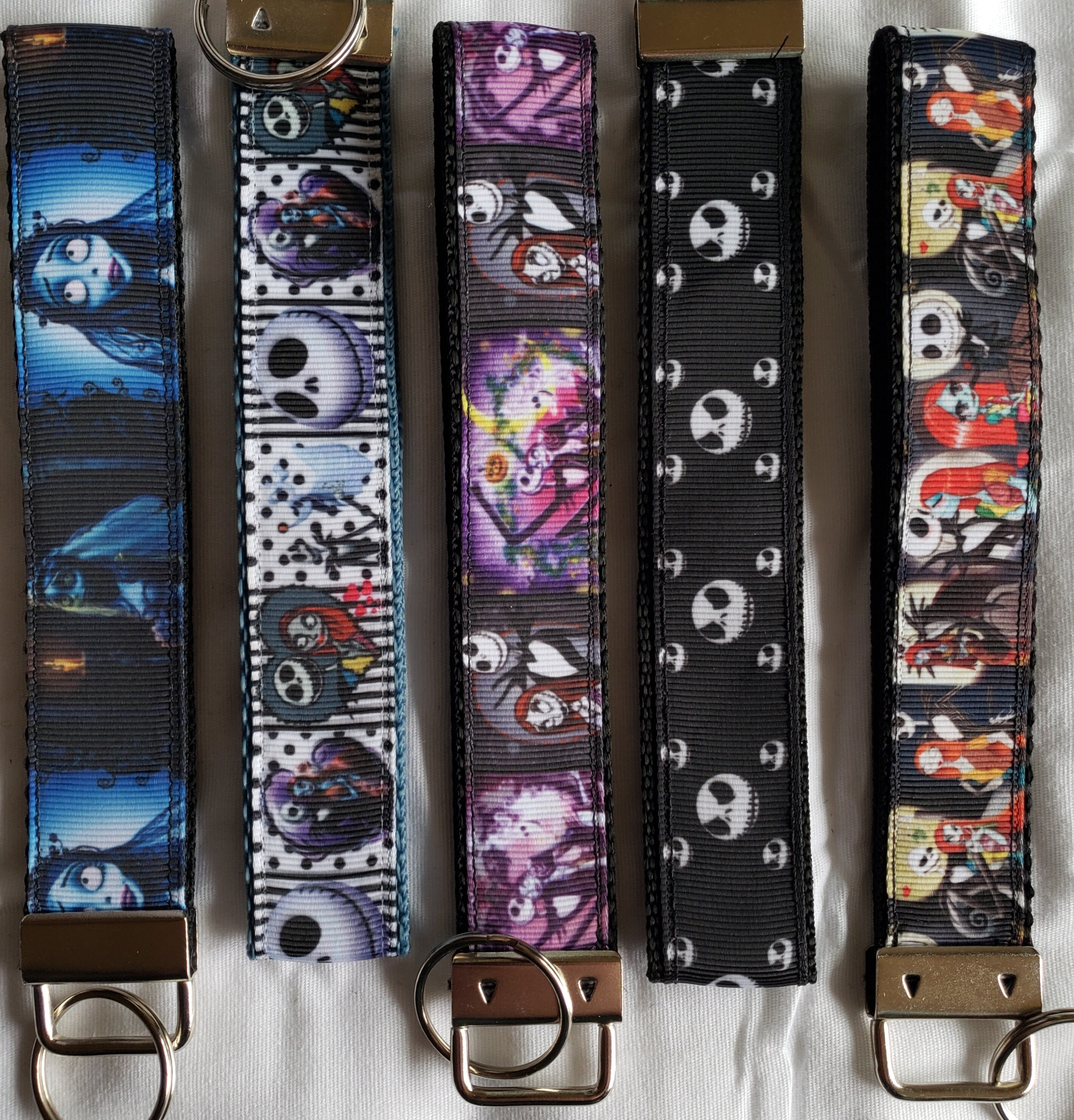 Skull Key Fobs. Sugar Skulls Jack Skellington Corpse Bride - Etsy