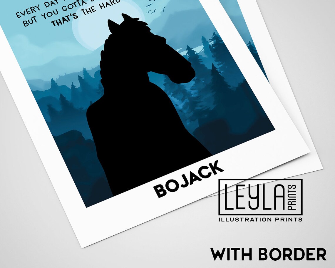 BoJack Horseman Poster It Gets Easier BoJack Print | Etsy BoJack Horseman Poster It Gets Easier BoJack Print | Etsy