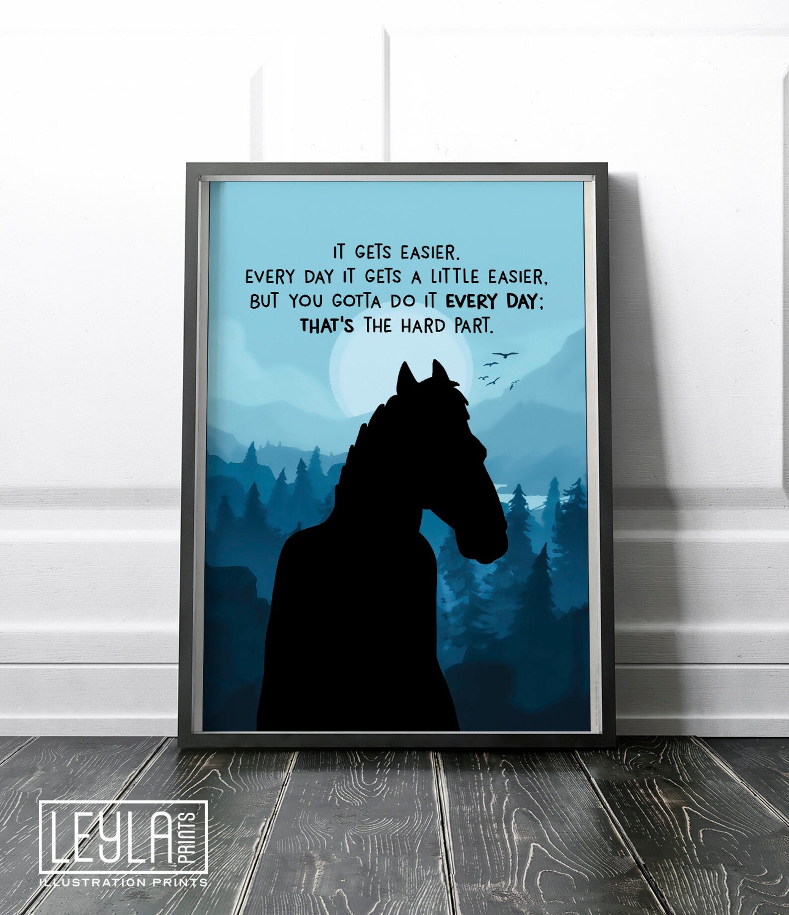 BoJack Horseman Poster It Gets Easier BoJack Print | Etsy BoJack Horseman Poster It Gets Easier BoJack Print | Etsy