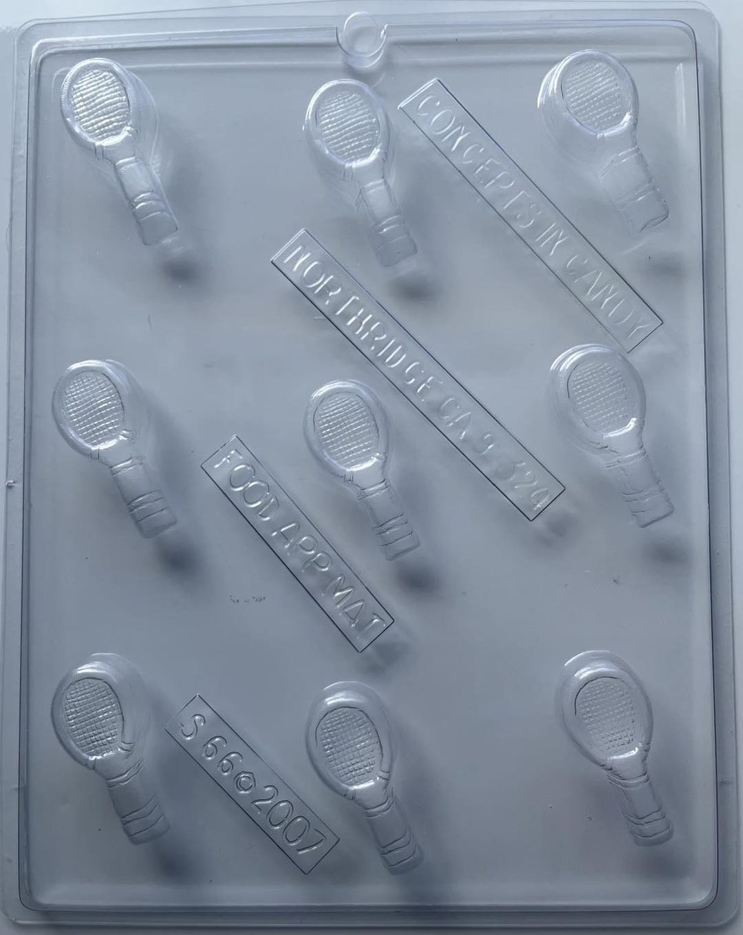 Tennis Racquet Chocolate Candy Mold- Bite Size - Etsy