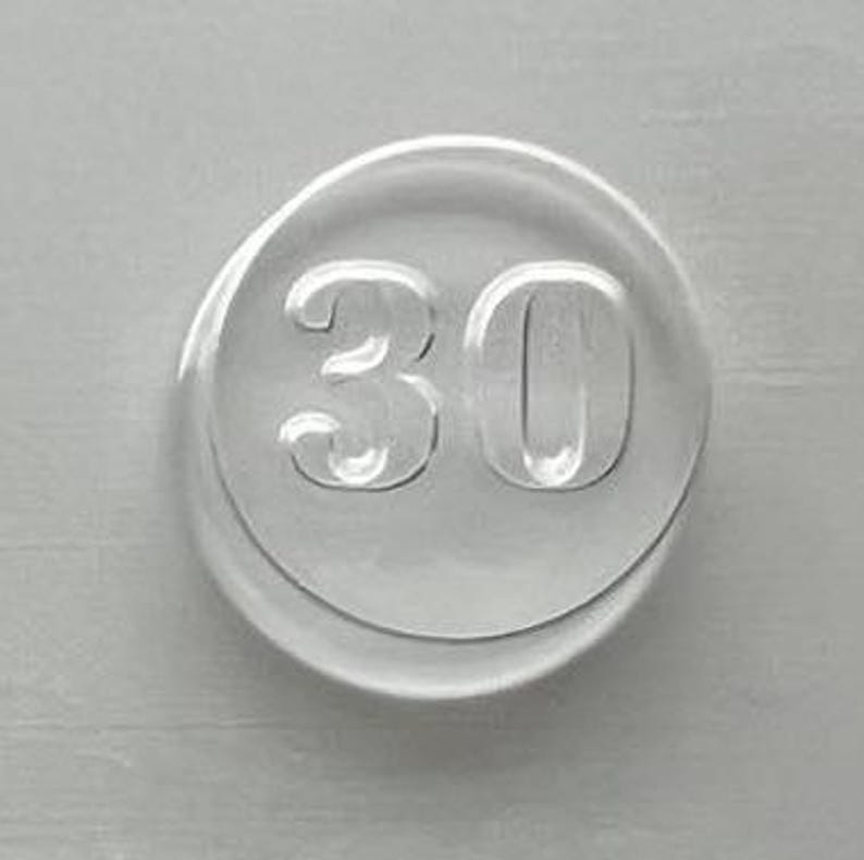 Number “30” Round Mint Chocolate Candy Mold** - Etsy