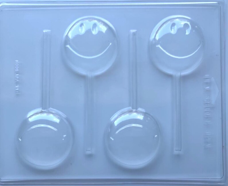 Smiley Face Chocolate Sucker Mold - Etsy