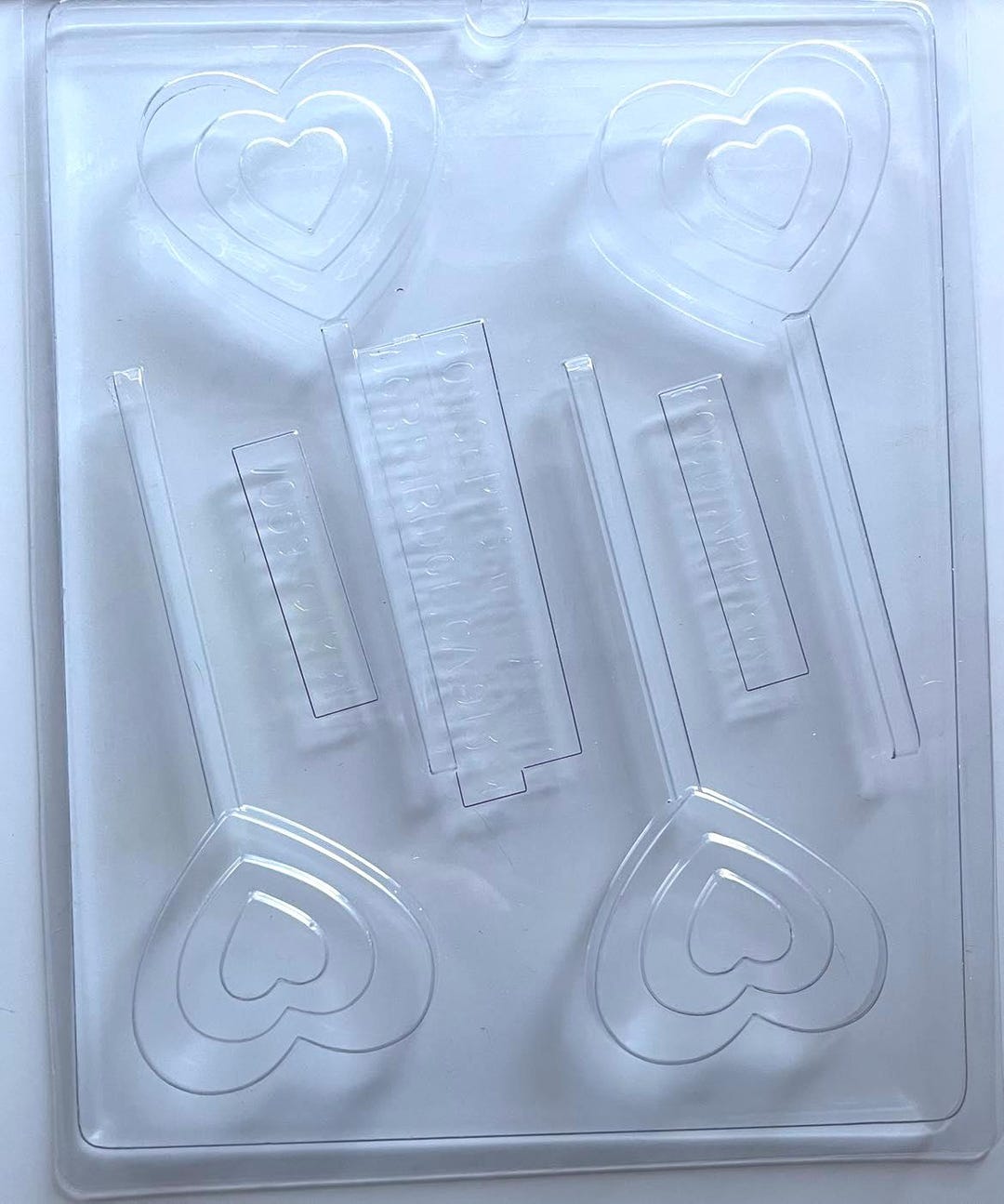 3 Layer Heart Shape Sucker Chocolate Candy Mold. Medium Size - Etsy