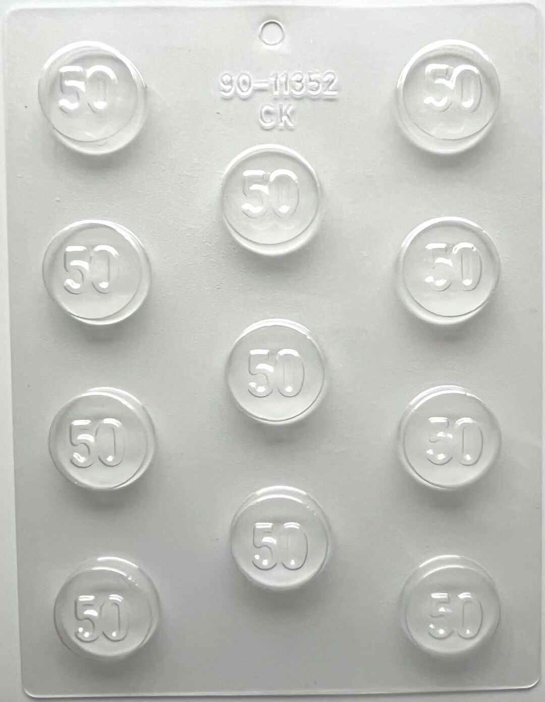 Number "50" Round Mint Chocolate Candy Mold** - Etsy