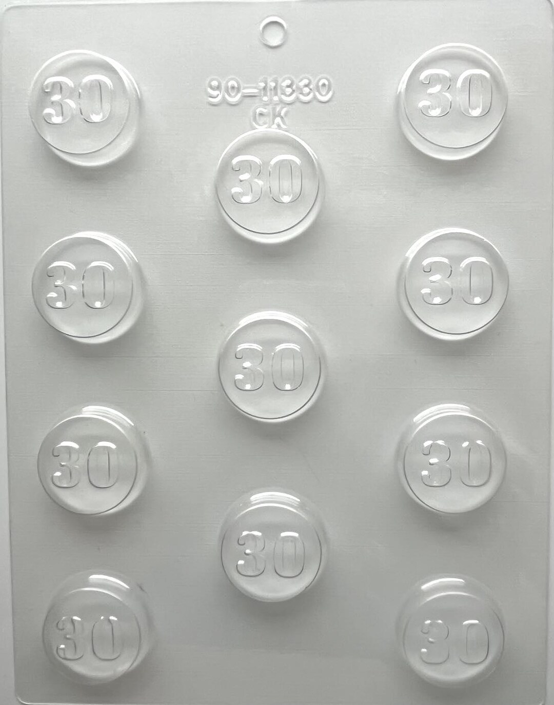 Number “30” Round Mint Chocolate Candy Mold** - Etsy
