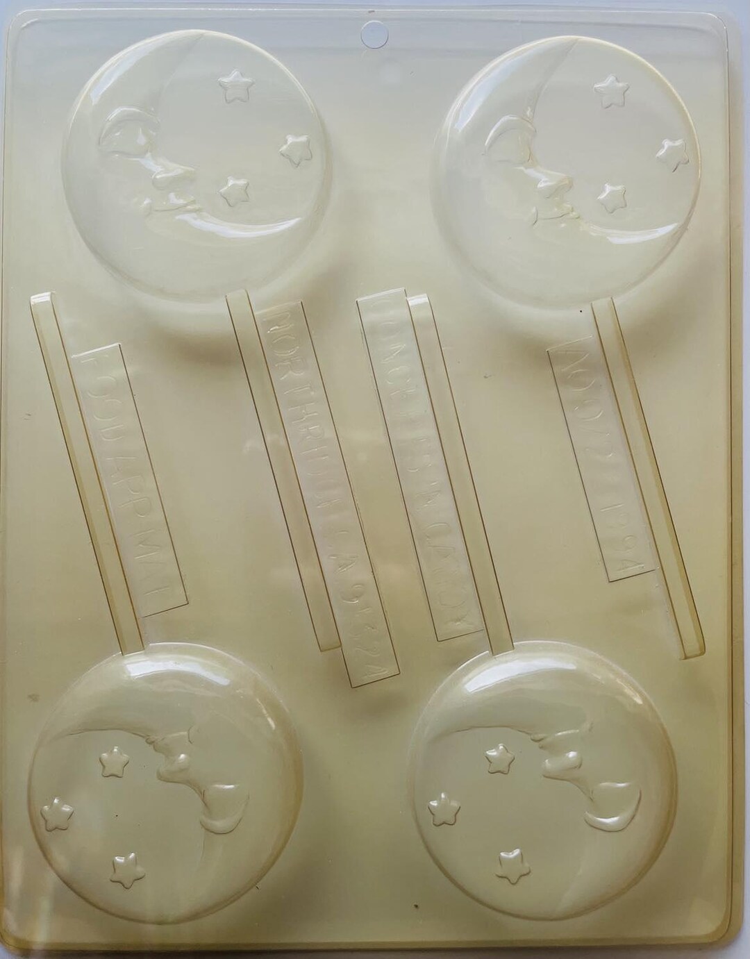 Chocolate Candy Mold - Moon and Stars Chocolate Sucker Mold - Etsy