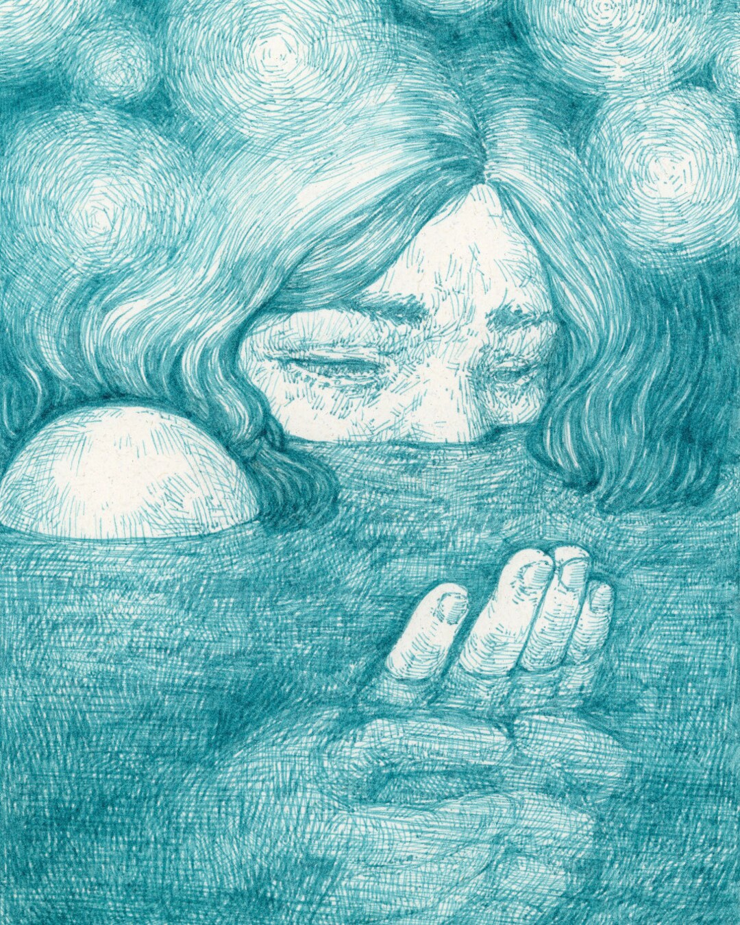 Art Print || 11 X 14 Inch She Told Me I Had Painter's Hands || Ink ...