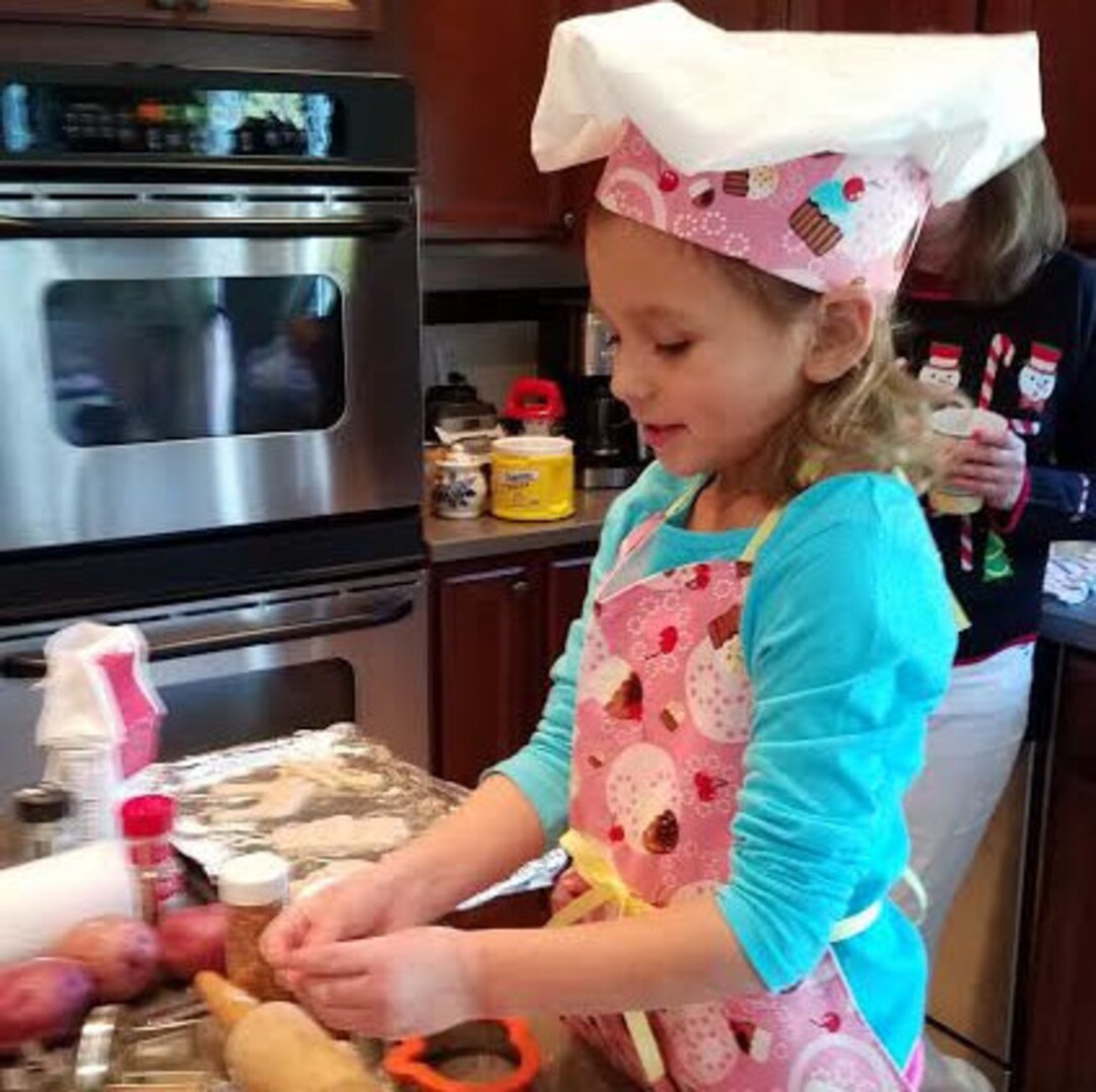 Girls Dress up Apron and Chef Hat - Etsy