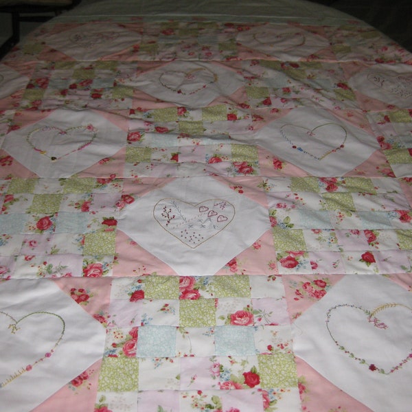 Embroidered Quilt - Etsy