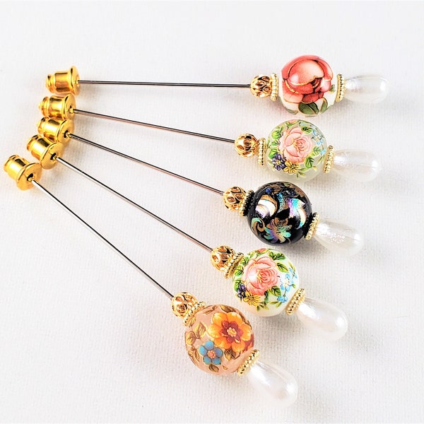 Beaded Pins - Etsy