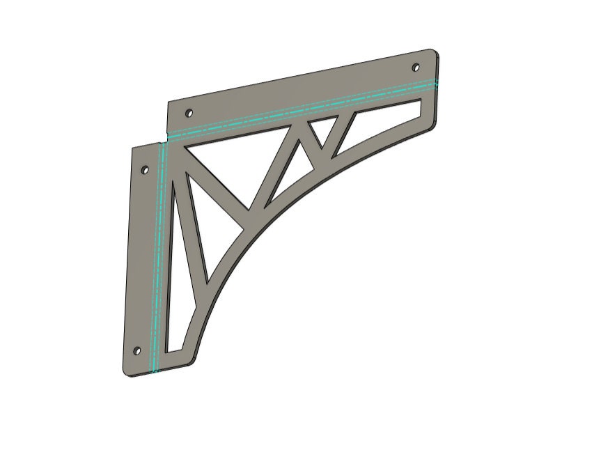 Shelf Bracket DXF File - Etsy