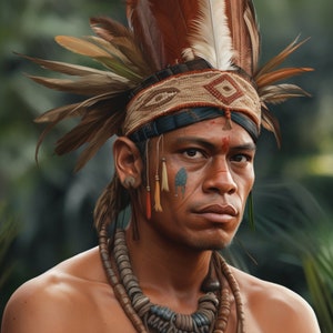 Tainos Man and Woman Digital Art - Etsy