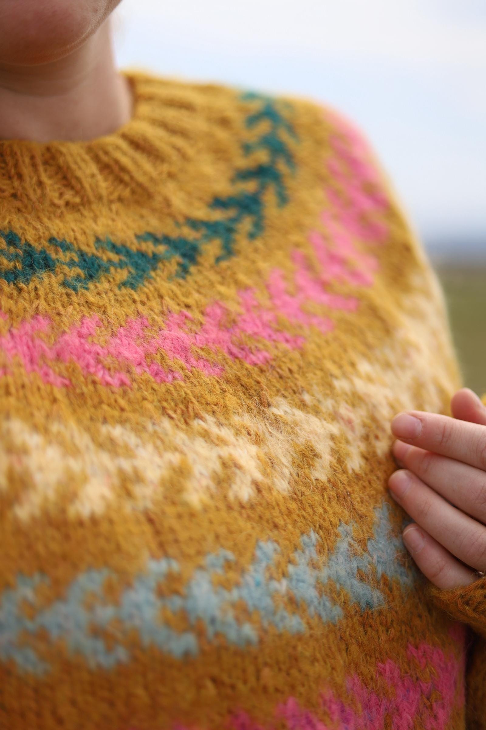 PRIADKA ARROWS Hand-knitted Sweater, Norwegian Fair-isle, Icelandic ...
