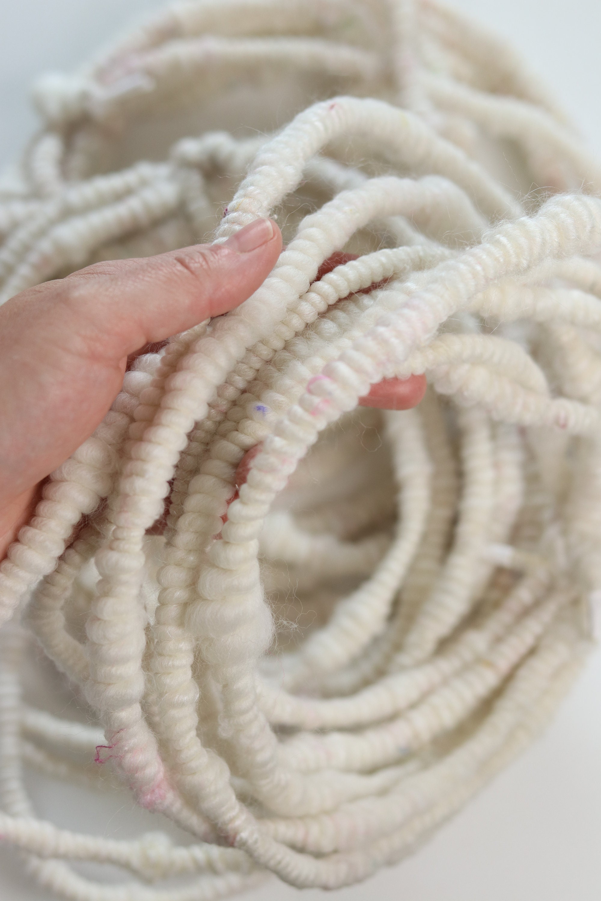 PURE Wire Art Yarn, Handspun Art Yarn Weaving Yarn Corespun Super Bulky ...