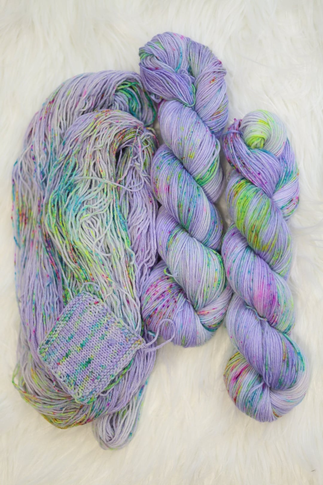 SWEETEST MACRONES Themed Hand Dyed Yarn, 80/20 Merino Wool/nylon Blend ...