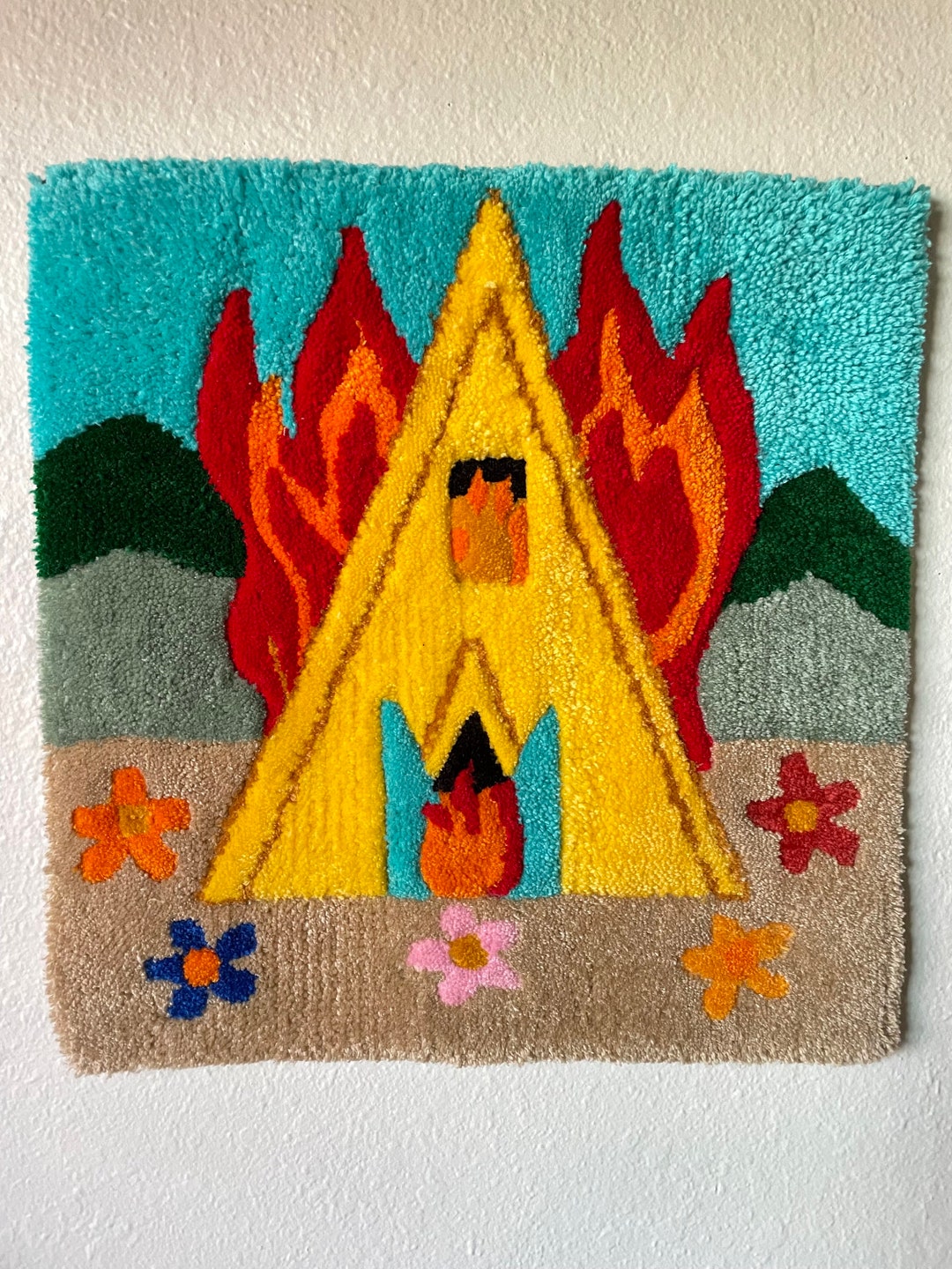 Midsommar Wall Hanging Midsommar Yellow Temple A24 Art Fire - Etsy