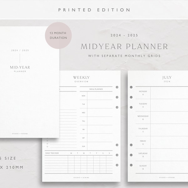 A5 2024 Diary and Planner - Etsy