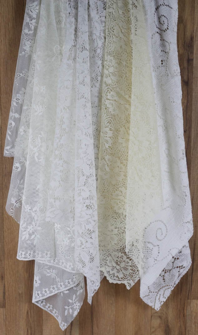 Vintage Cream & White Lace Layer Set - Floral 2, Photography Photo Prop ...