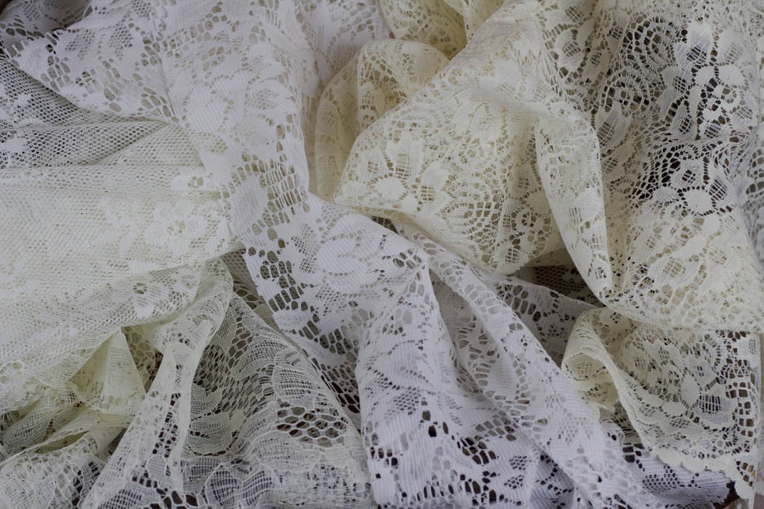 Vintage Cream & White Lace Layer Set - Floral 1, Photography Photo Prop ...