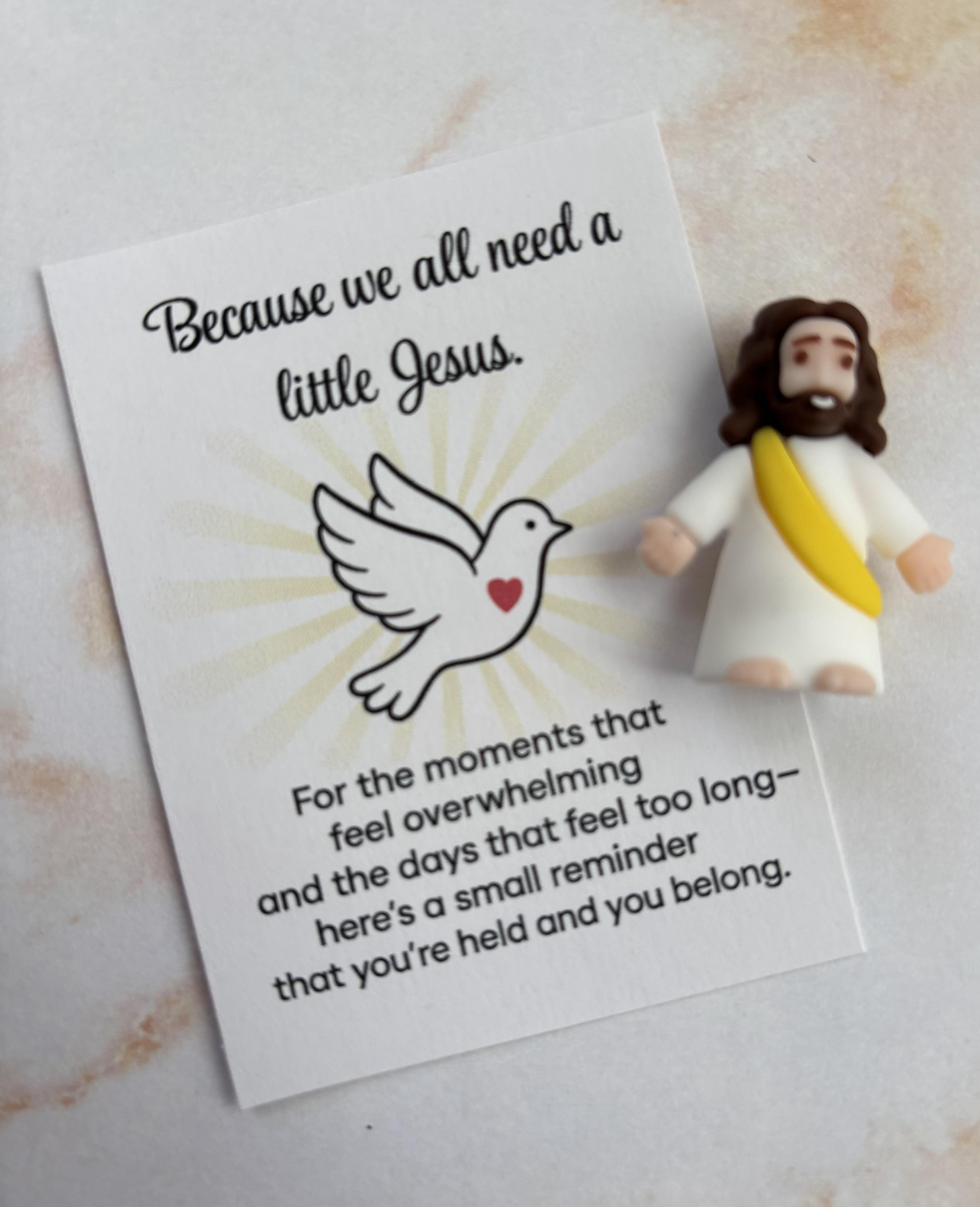 Jesus Pocket Token Gift With “we All Need a Little Jesus” Card ...
