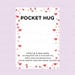 Heart Themed Pocket Hug Printable Backing Cards – Instant Download - Etsy