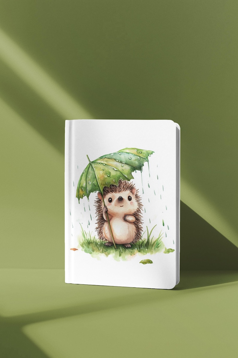 Cute Hedgehogs Clipart, PNG Bundle, Watercolor Style Illustrations ...