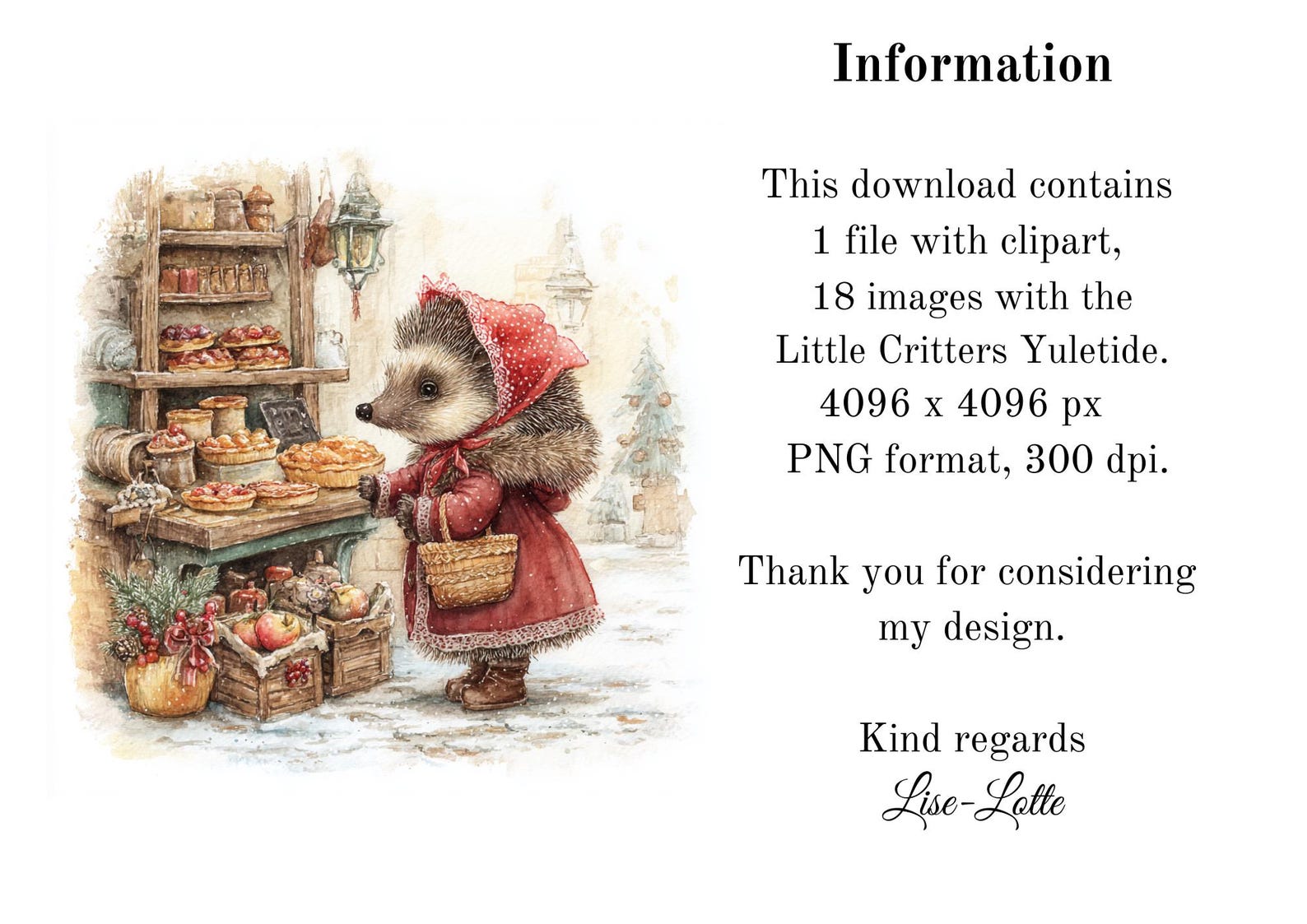 Little Critters Yuletide Clipart 18 Images With Adorable Animals ...