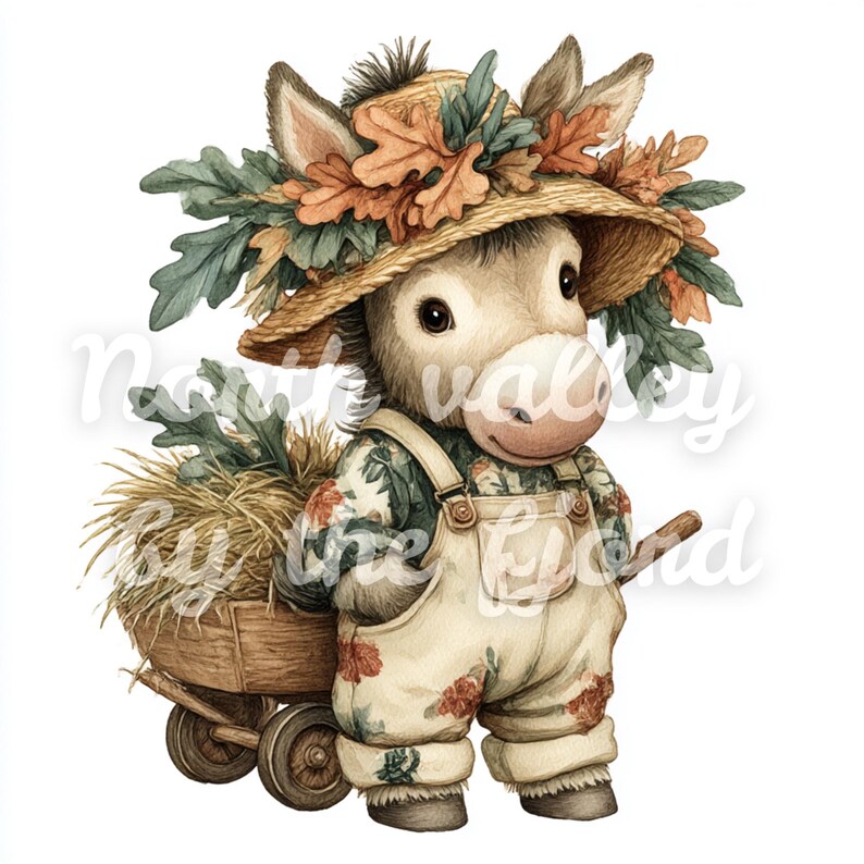 14 Autumn Garden Animals Clipart Digital Download Cute Autumn Decor ...