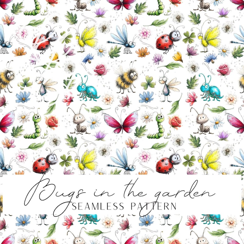 Bugs and Garden Wall Art - Etsy