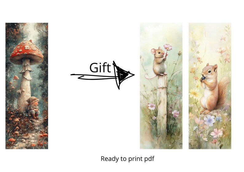 16 Magic Forest Trolls Bookmark Designs for Printing Gifts or Making ...